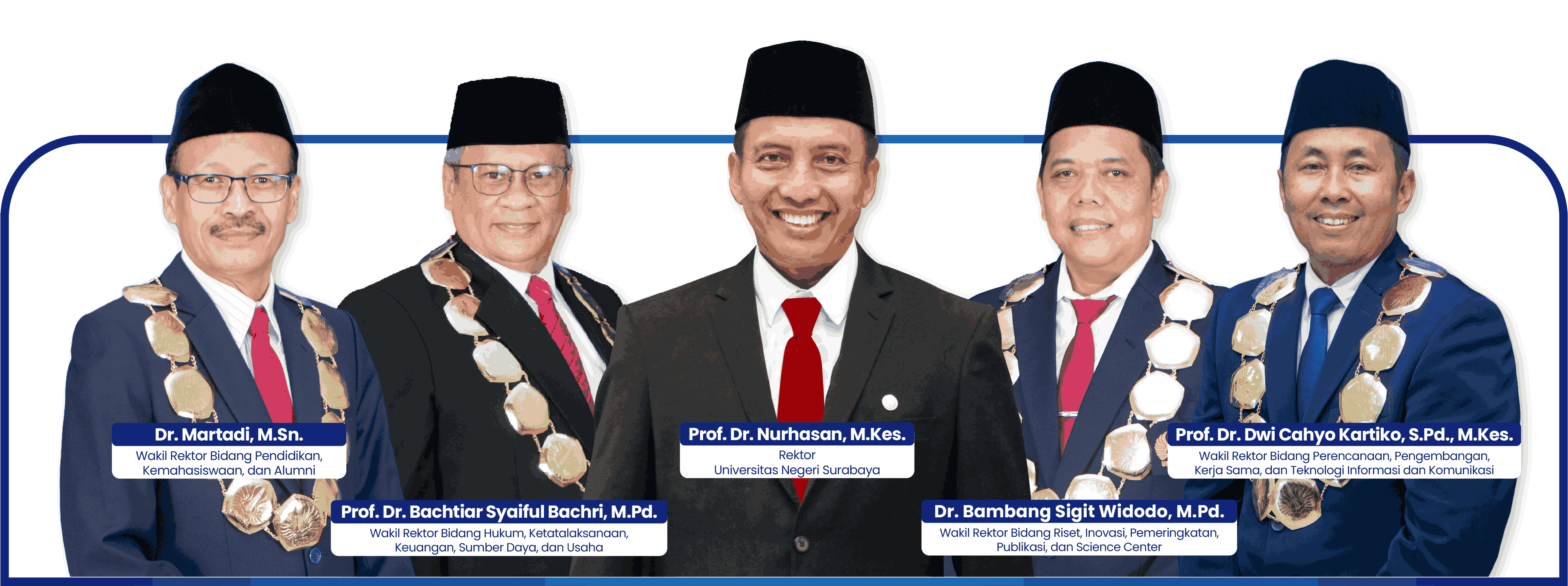 Pimpinan universitas adalah Rektor dan para Wakil Rektor yang bertugas ...